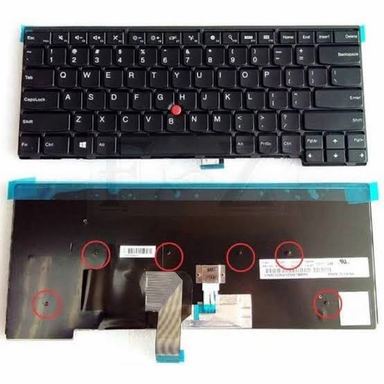 Jual Keyboard Laptop ThinkPad E440 T440 T440S T440P E431 T450 L440 L450 L460 L470 T431S baut 6 ...