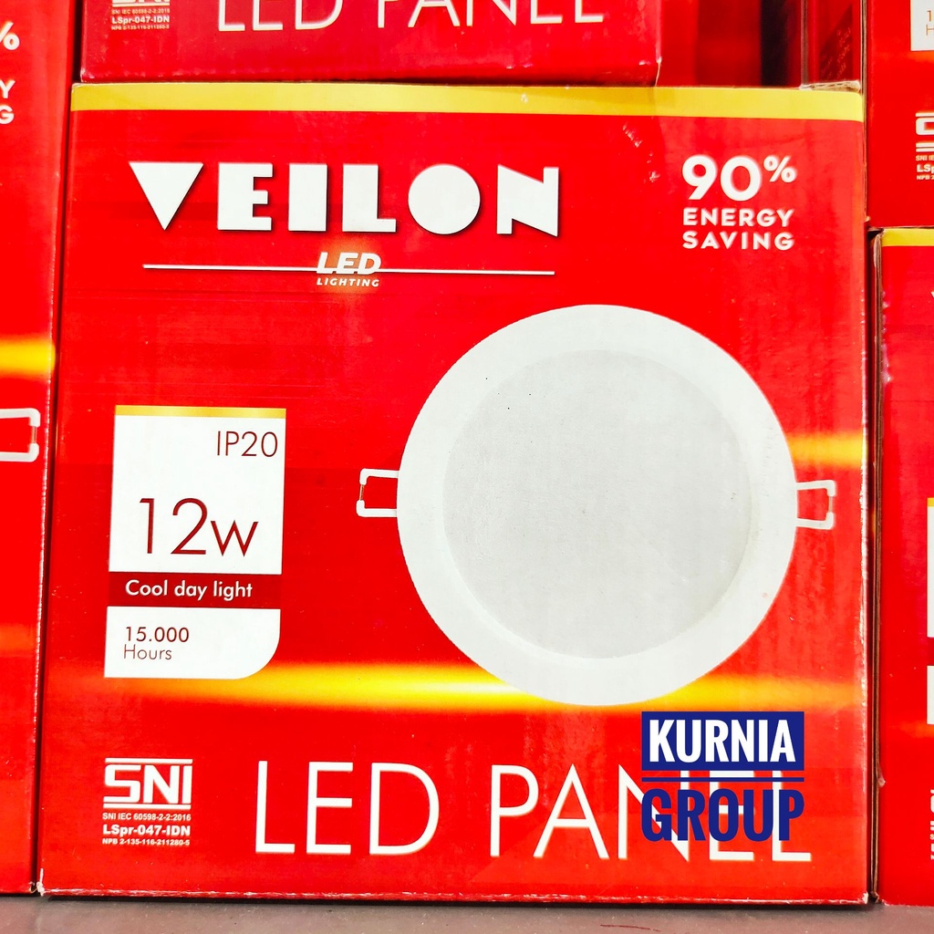 Jual Lampu Downlight LED IB Panel VEILON 6W 9W 12W 18W Bulat Putih ...