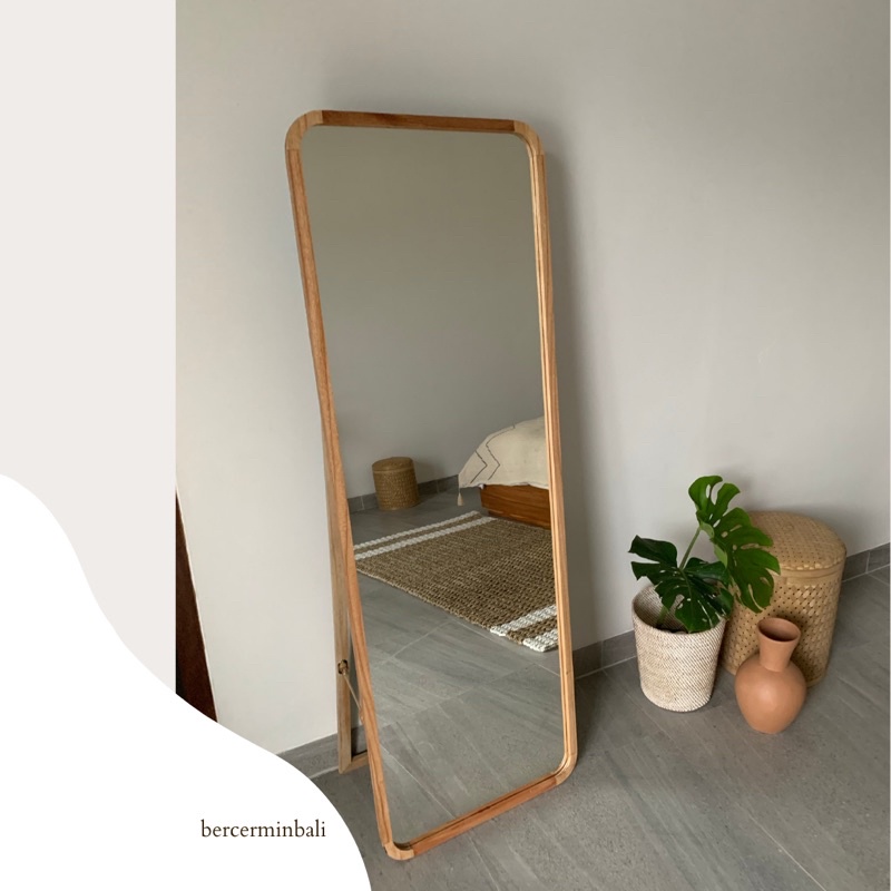 Jual EDGE CURVED STANDING MIRROR / CERMIN SUDUT TUMPUL | Shopee Indonesia