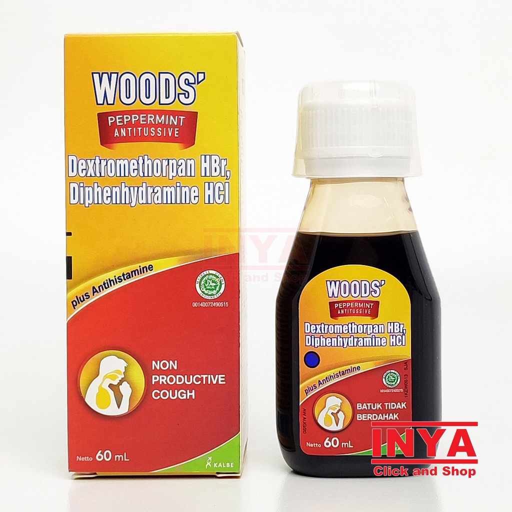 Jual WOODS PEPERMINT ANTITUSSIVE BATUK TIDAK BERDAHAK 60ml - Obat Batuk ...