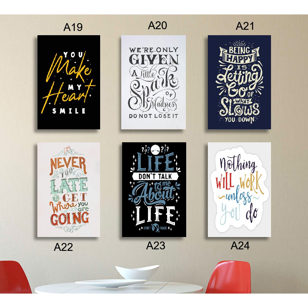 Jual Hiasan Dinding Quote Motivasi Dekorasi Rumah Poster Kayu Pajangan ...