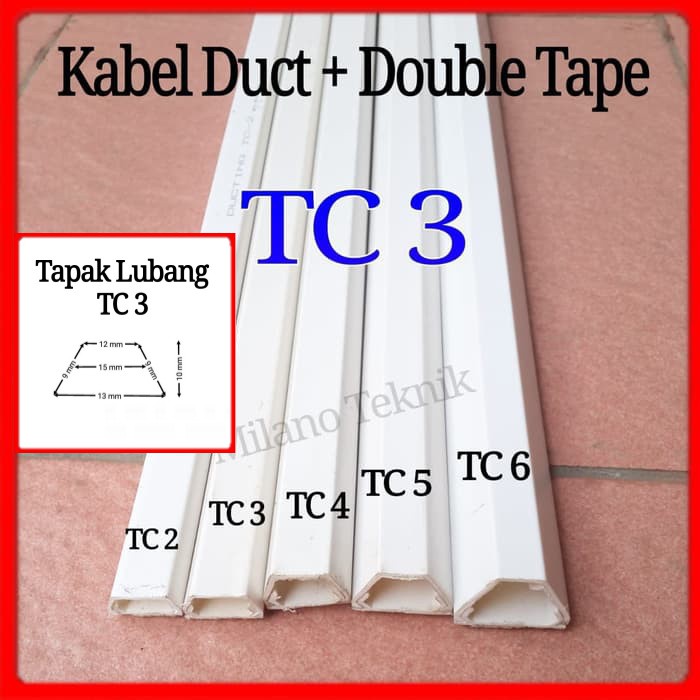 Jual TC 3 / pelindung kabel / cable duct / ducting / cable protector ...
