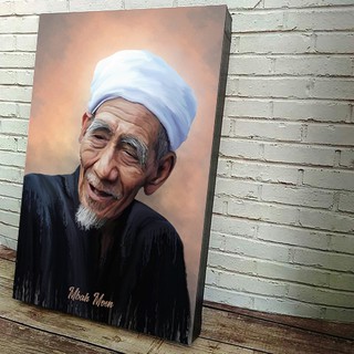 Jual Abani Walldecor Poster Ulama Gambar Mbah Moen Dekorasi Dinding ...