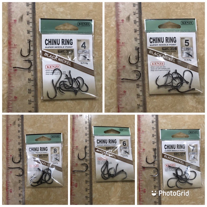 Jual Kail Pancing Tajam Kenzi Chinu Ring Black Nickel | Shopee Indonesia