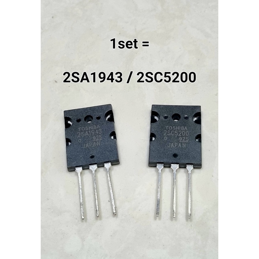 Jual Transistor Toshiba 2SA1943 2SC5200 set Asli Original Transistor A1943 C5200 | Shopee Indonesia