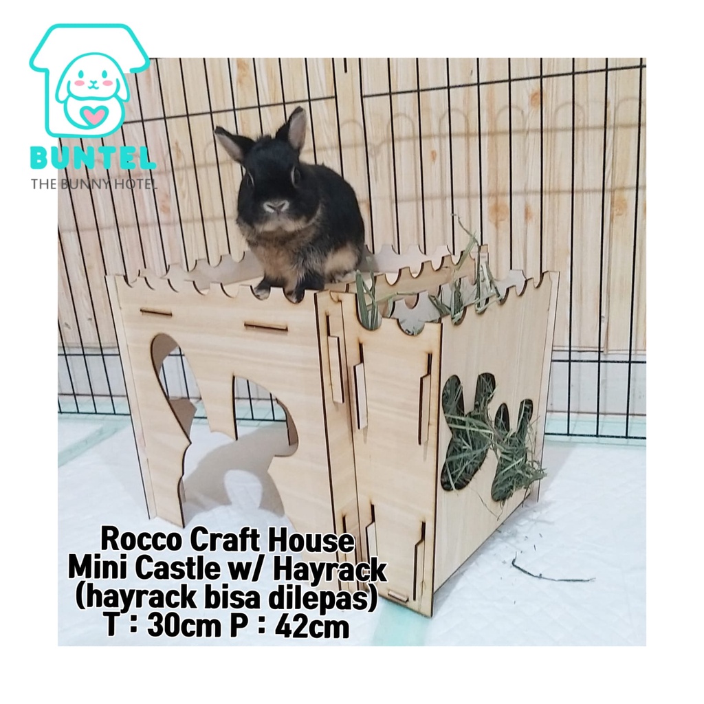 Jual Rocco DIY Castle Cardboard Kelinci Mainan Hidey House Castle ...