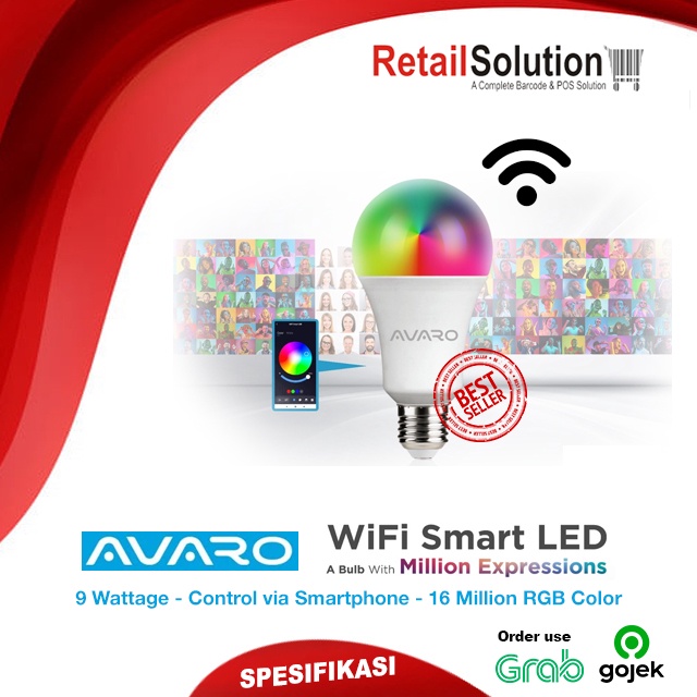 Jual Lampu Bohlam WiFi RGB RGBWW - AVARO Smart LED 9W Wireless | Shopee ...