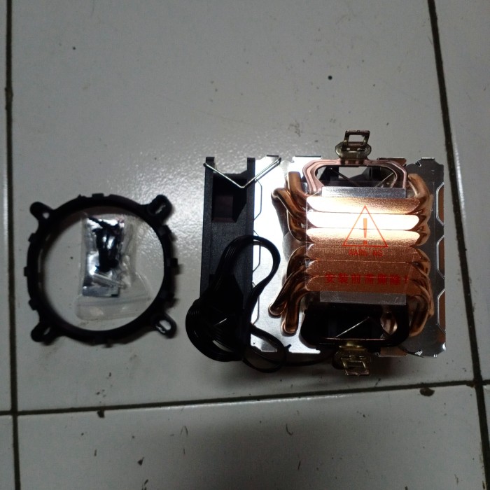 Jual cpu cooler Intel & Amd 6 pipe 2 fan | Shopee Indonesia