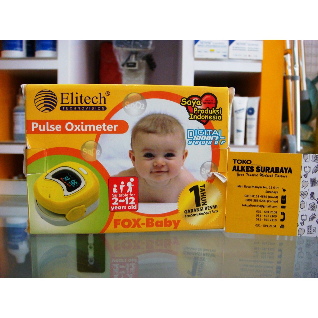 Jual Elitech Pulse Oximeter Fox Baby (SPO2) / Oximeter untuk bayi ...