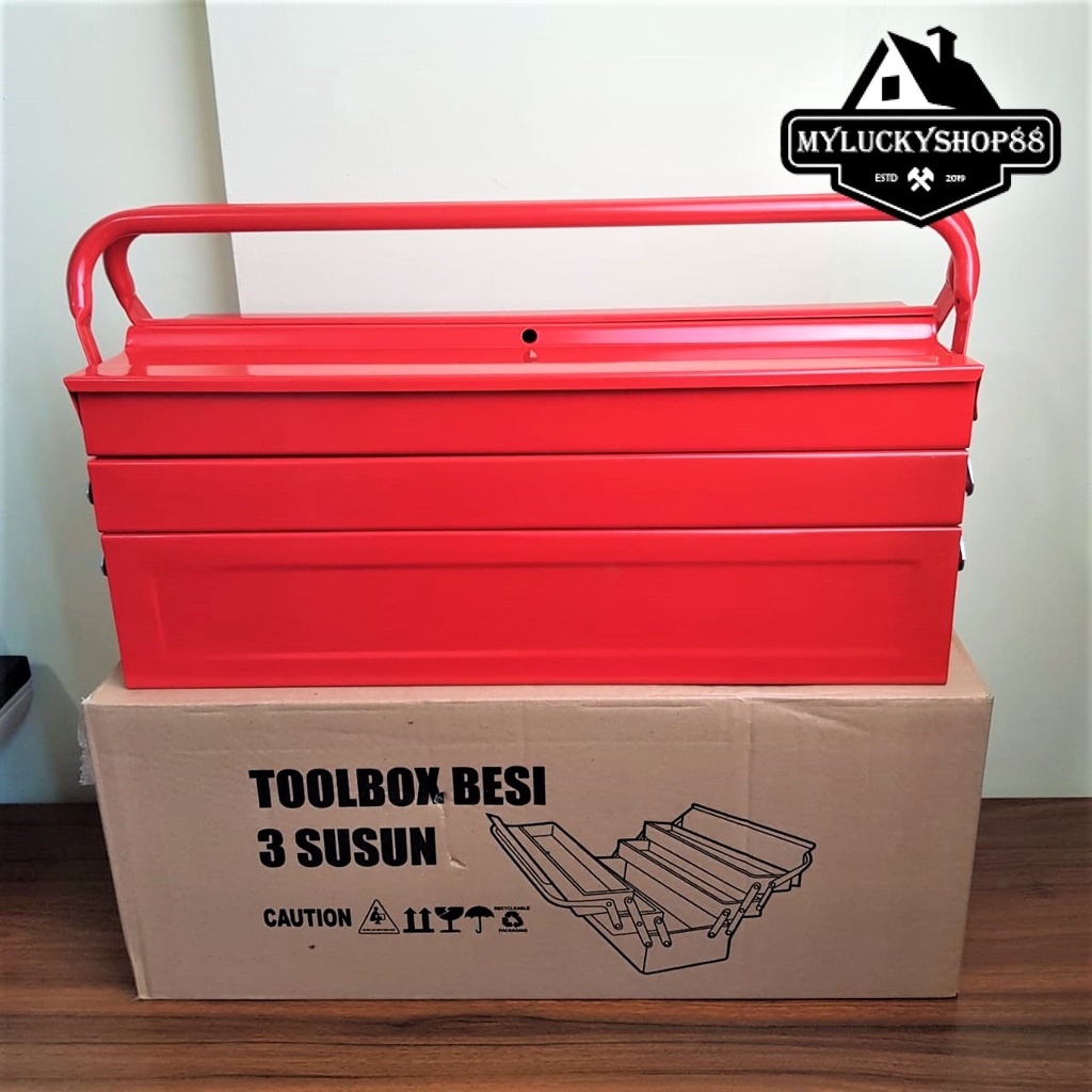 Jual Tool Box Besi 3 Susun - ToolBox Kotak Perkakas dan Peralatan Mancing | Shopee Indonesia
