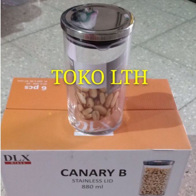 Jual TOPLES JAR KELER KACA BELING 880 ML STAINLESS CANARY B KEDAP UDARA SEAL CANISTER | Shopee ...