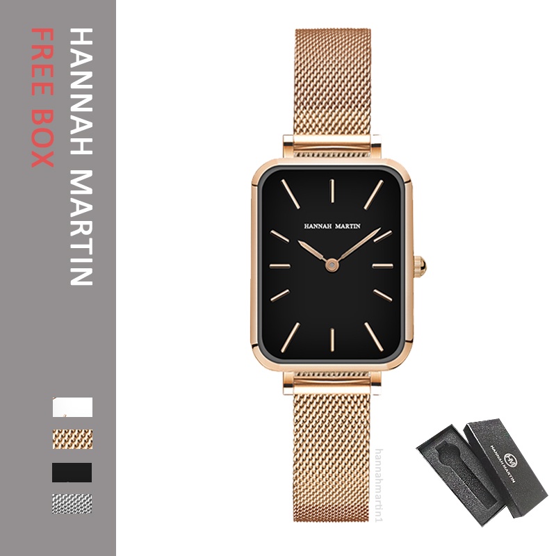 Jual HANNAH MARTIN Jam Tangan Wanita 100% Original Fashion CEWEK Tahan ...