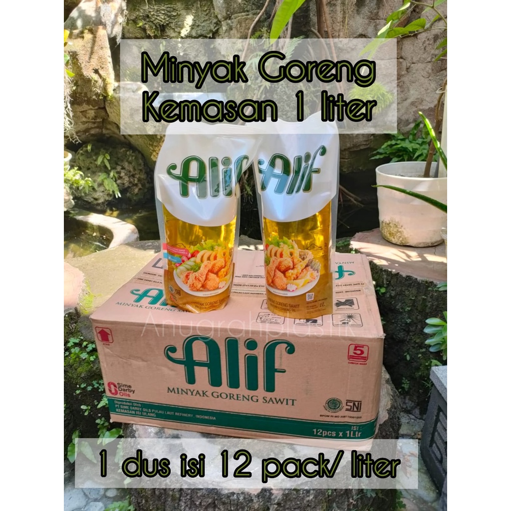 Jual Minyak Goreng merk ALIF kemasan 1 liter PER KARTON | Shopee Indonesia