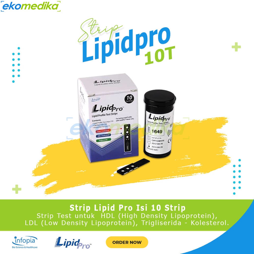 Jual LipidPro Strip / Strip tes Lipid Pro trigliseride , Kolesterol ...