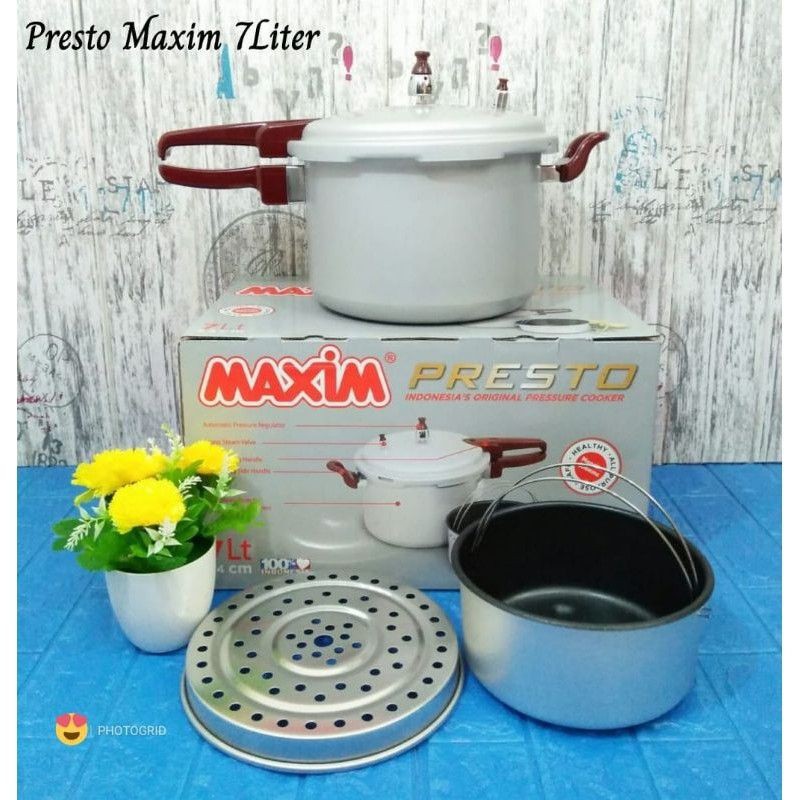 Jual Maxim Maspion Panci Presto/Pressure Cooker 7 Liter | Shopee Indonesia