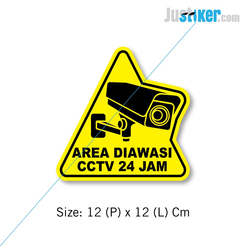 Jual Sticker CCTV Area Ini Diawasi CCTV 24 Jam. Sticker Kamera CCTV | Shopee Indonesia