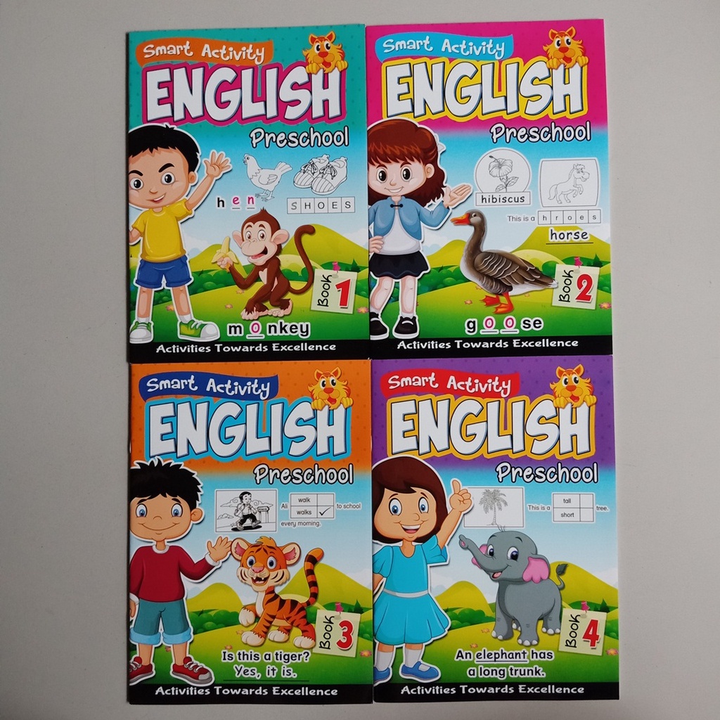 Jual BUKU SMART ACTIVITY ENGLISH PRESCHOOL 1 - 4 (PILIHAN PER BUKU) | Shopee Indonesia
