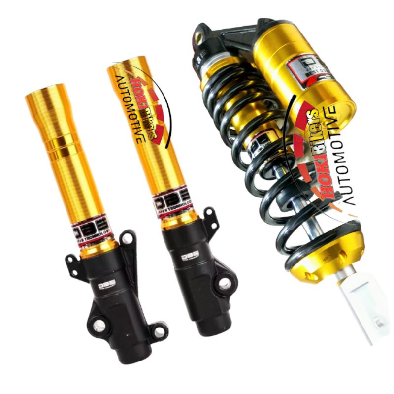 Jual paket shockbreaker set depan belakang motor matic Honda beat-scoopy-vario fi-genio DBS ...