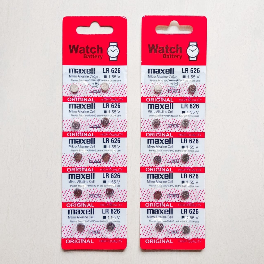 Jual Baterai Maxell LR626 / 377 isi 20 pcs ( 2 lembar ) | Shopee Indonesia