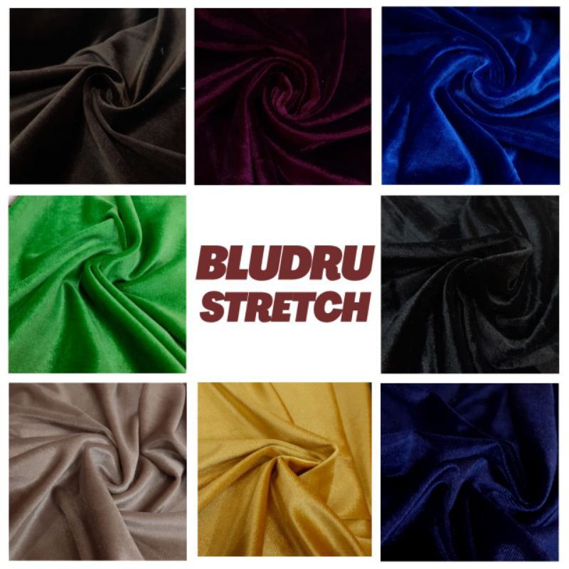 Jual KAIN BLUDRU STRETCH / BLUDRU STRETCH GRADE A / BAHAN DRESS BAHAN ...