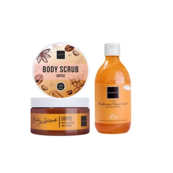Jual PAKET HEMAT 2IN1 SCARLETT SHOWER SCRUB + BODY SCRUB COFFEE ...