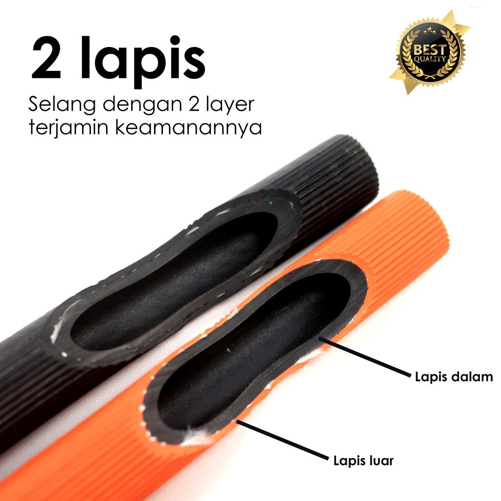 Jual SSBO Selang Gas 2 Lapis Permeter Tebal Anti Gigit tikus / Selang ...
