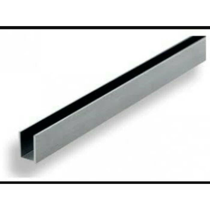 Jual LIS ALUMINIUM U CHANNEL 9 MM X 1 METER | Shopee Indonesia