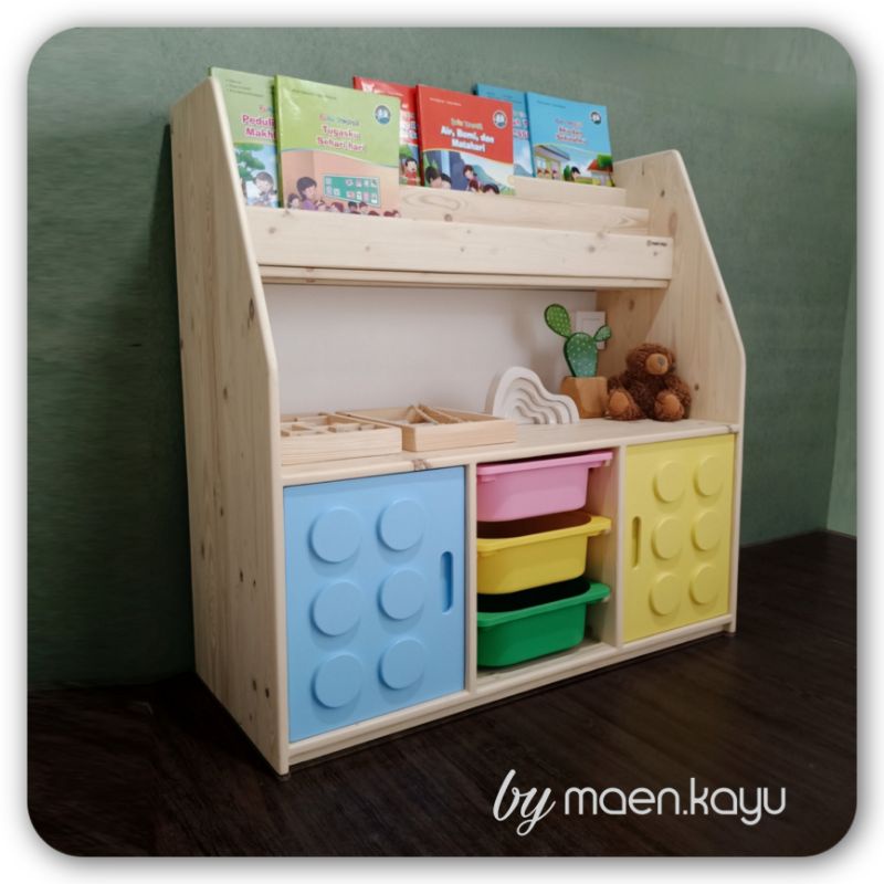 Jual Rak buku lego,lemari lego,lemari mainan lego | Shopee Indonesia