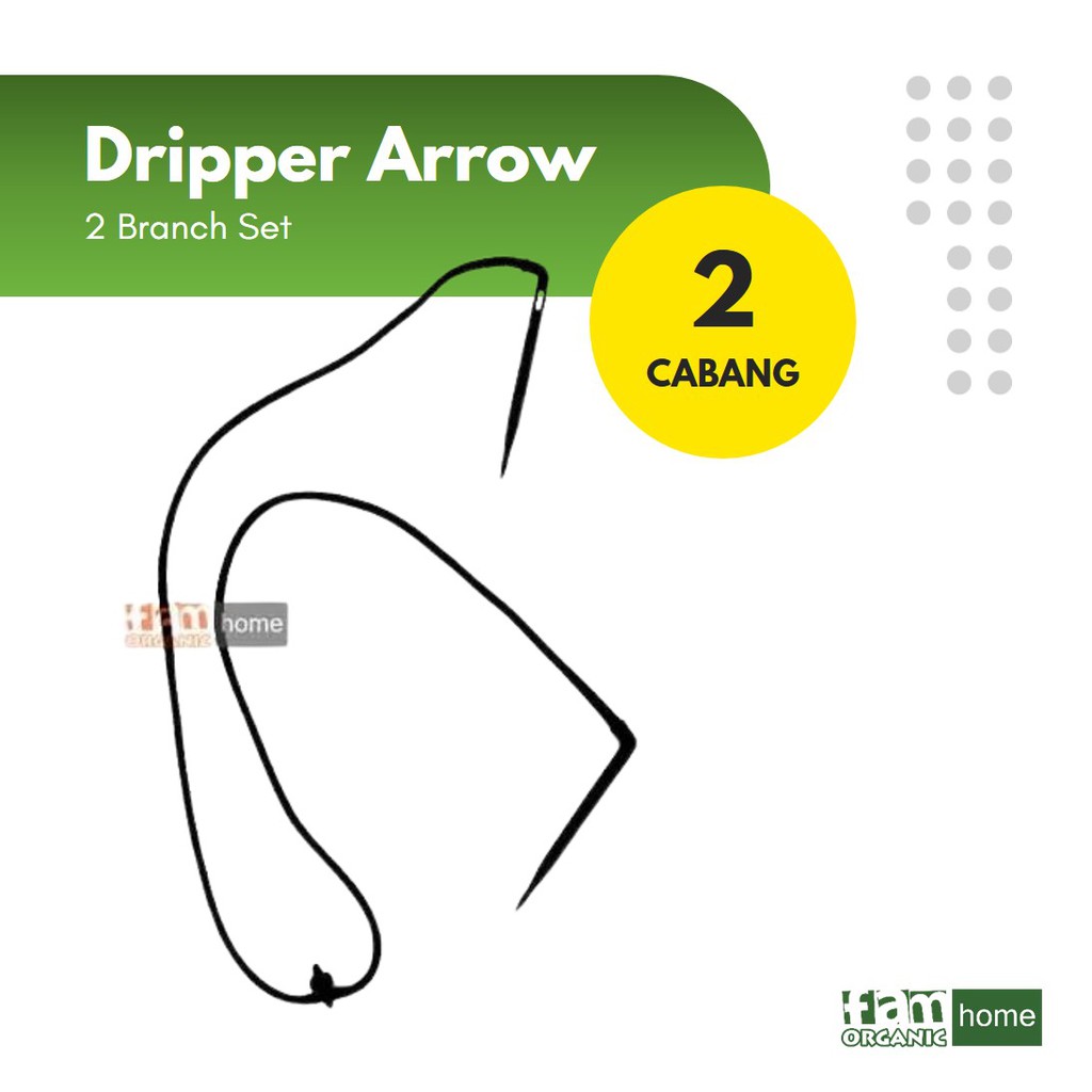 Jual Irigasi Tetes Otomatis / Selang / Dripper Arrow 2 Branch Set PVC ...