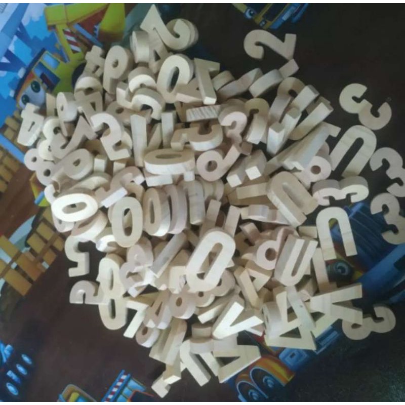 Jual Huruf kayu timbul jati belanda | Shopee Indonesia