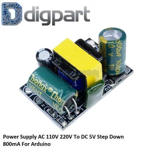 Jual Power Supply AC 110V 220V To DC 5V Step Down 800mA For Arduino ...