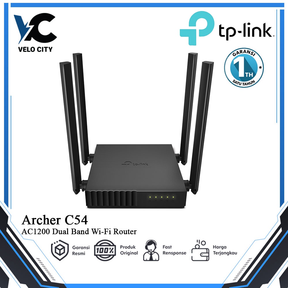 Jual TP Link Archer C54 AC1200 Dual Band Wi-Fi Router TP-Link TPLink ...