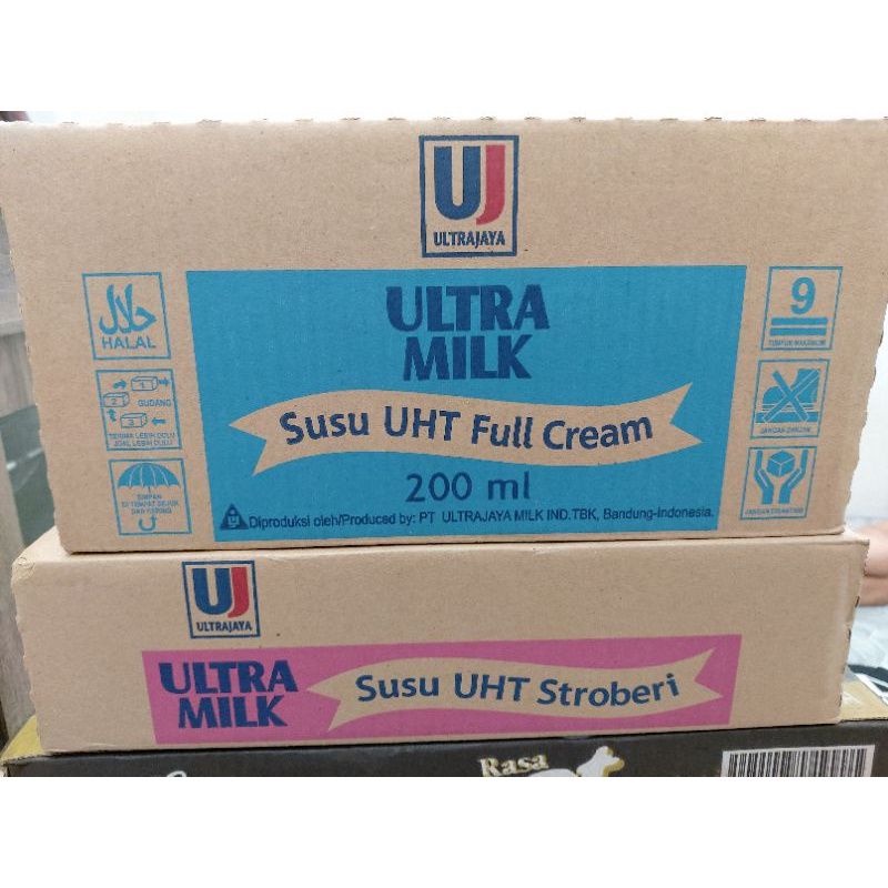Jual susu ultra Full cream 200ml | Shopee Indonesia