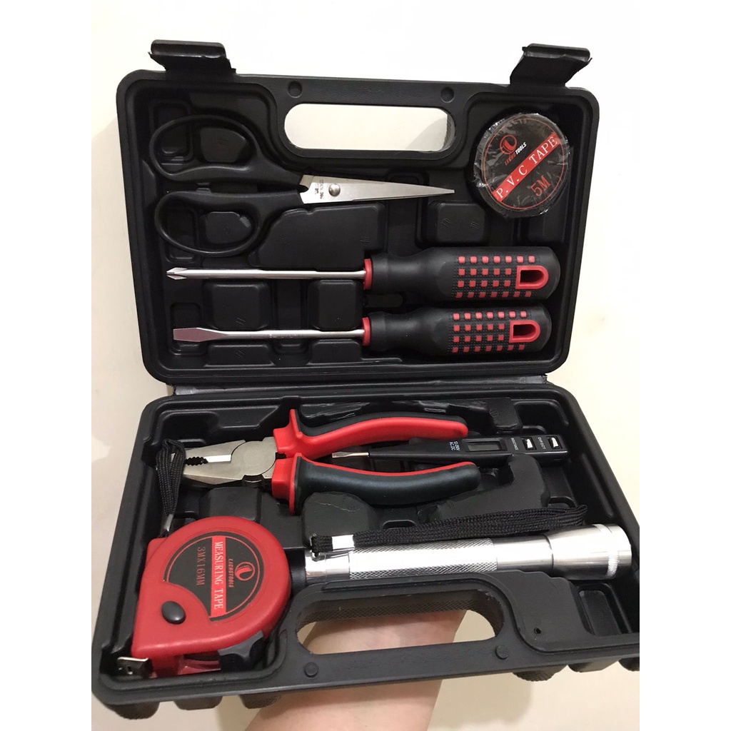 Jual Tool Kit Set 9 pcs / Alat Tukang Mekanik / Perkakas Tangan Tang ...