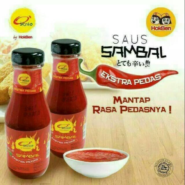 Jual Saos Sambal Obento by Hokben 200ml | Shopee Indonesia