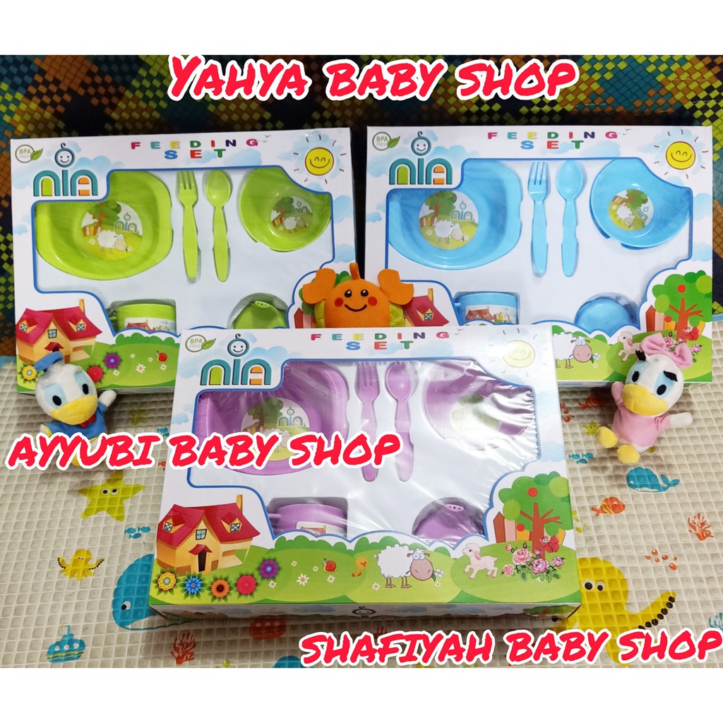 Jual Tempat Makan Bayi Ukuran Sedang / Fedding Set Nia / Tempat Makan ...