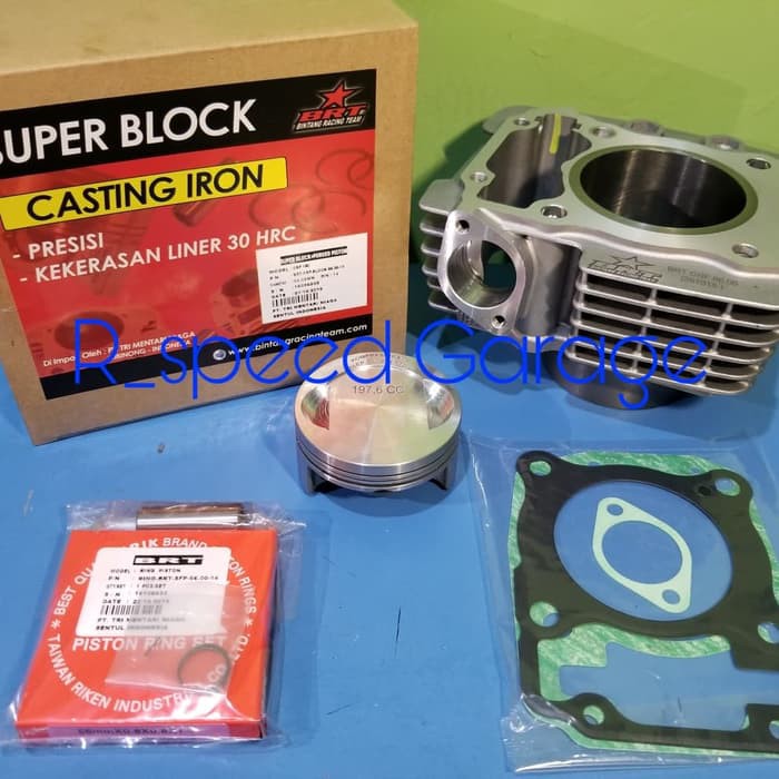 Jual BLOK CAST IRON & FORGED PISTON BRT NEW MEGAPRO VERZA CRF 150 66.00 | Shopee Indonesia
