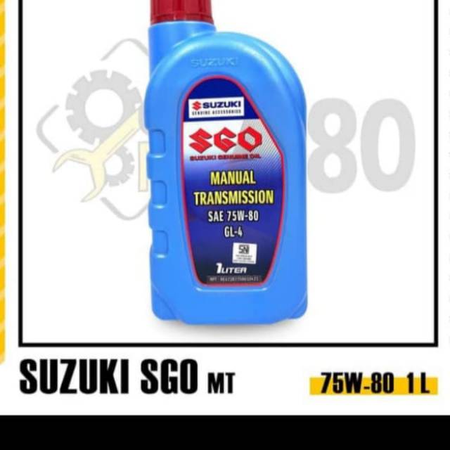 Jual OLI SUZUKI SGO MANUAL TRANSMISSION SAE 75W-80 GL-4ISI 1 LITER ...
