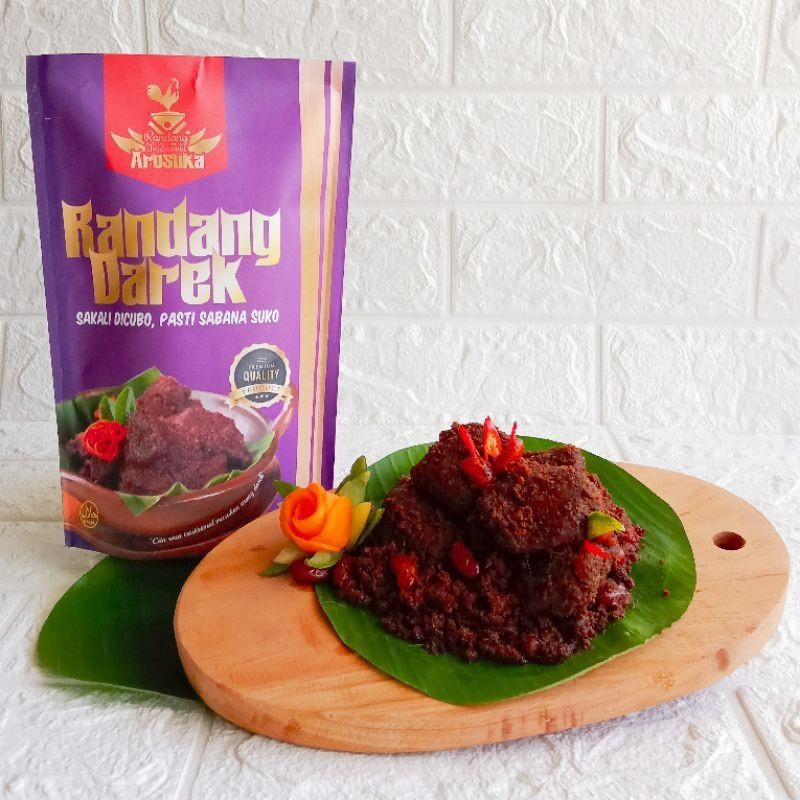 Jual Randang Daging Darek Khas Solok, Paket Premium, 1 Kg, Rendang ...