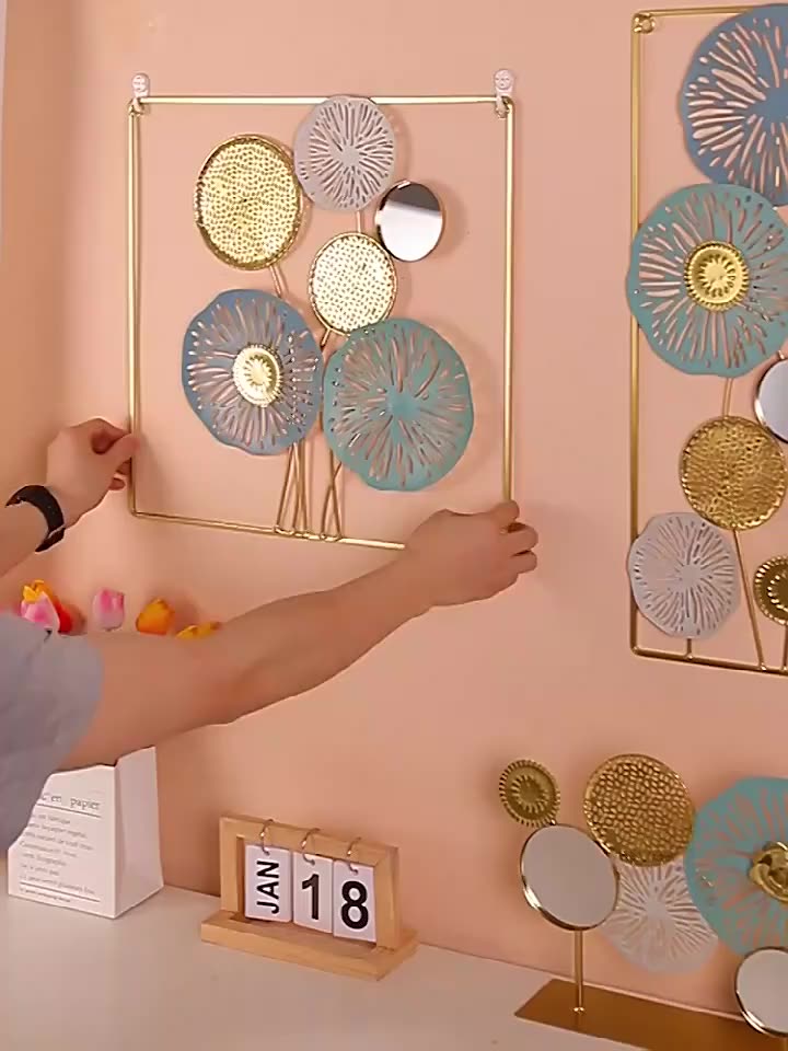 Jual Wall Decoration 3D & Table Decor/Hiasan Dinding Besi Emas/Hiasan ...