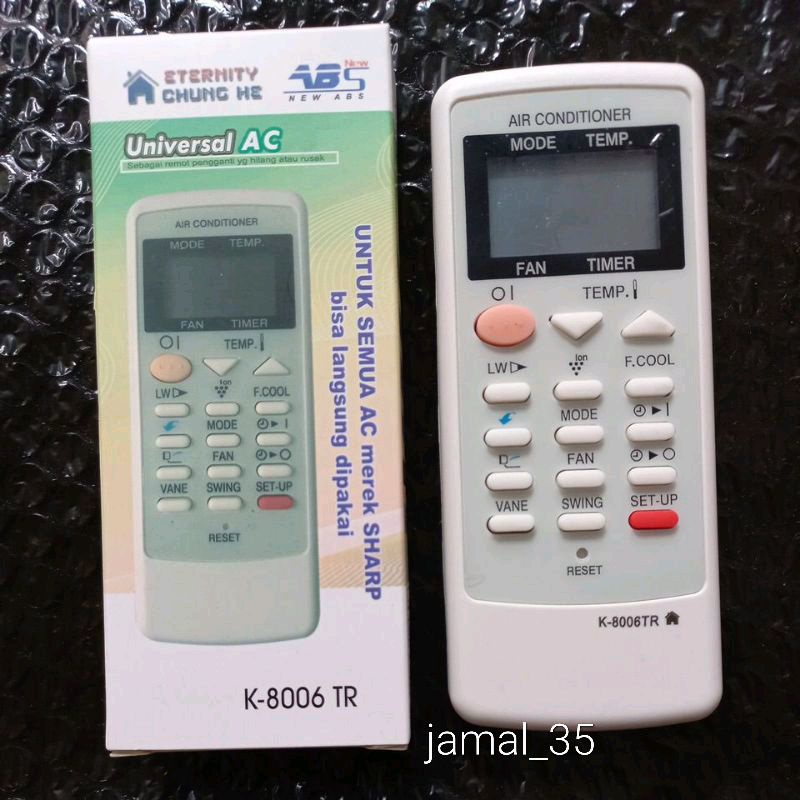 Jual REMOTE REMOT AC SHARP ION PLASMA CLUSTER MULTI UNIVERSAL | Shopee ...