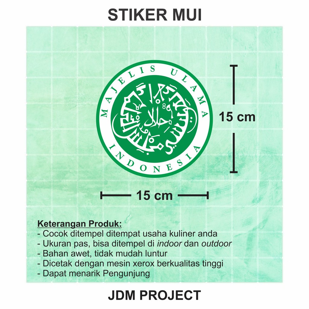 Jual stiker logo MUI sticker majelis ulama indonesia | Shopee Indonesia