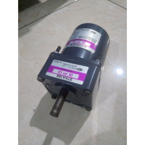 Jual Ac Motor Gearbox S.P.G 220V Ratio 1:18 15W | Shopee Indonesia