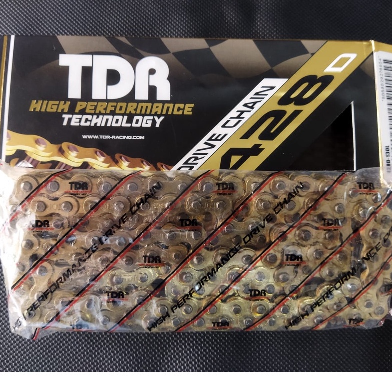 Jual TDR Racing Rantai Roda Motor 428 130L Gold Black Red Neon Green Yellow Neon Yellow | Shopee ...