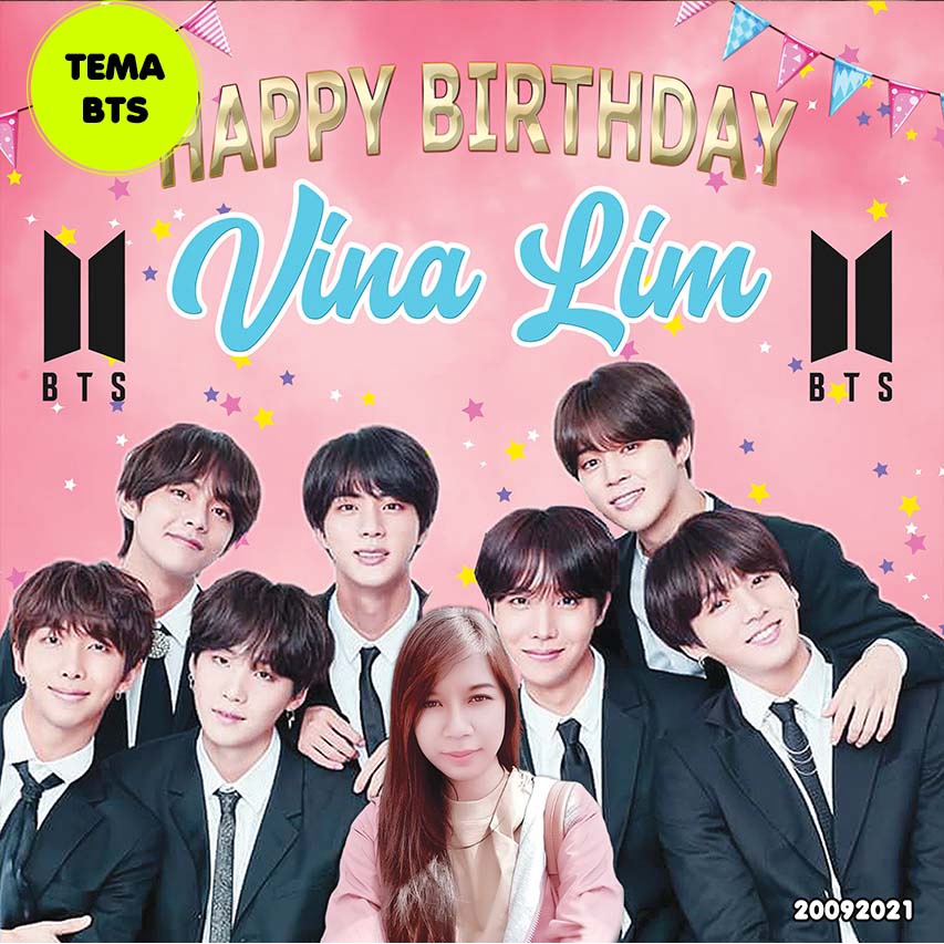 Jual BTS Banner/Spanduk Ulang Tahun BTS/Banner BTS/ Ultah | Shopee ...