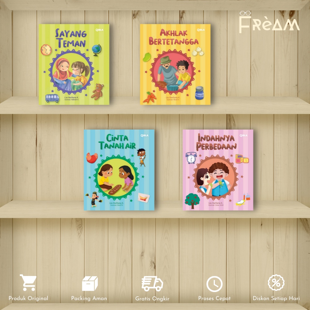 Jual Buku Anak Muslim Seri Rahmatan Lil' Alamin : Sayang Teman | Akhlak Bertetangga | Cinta ...