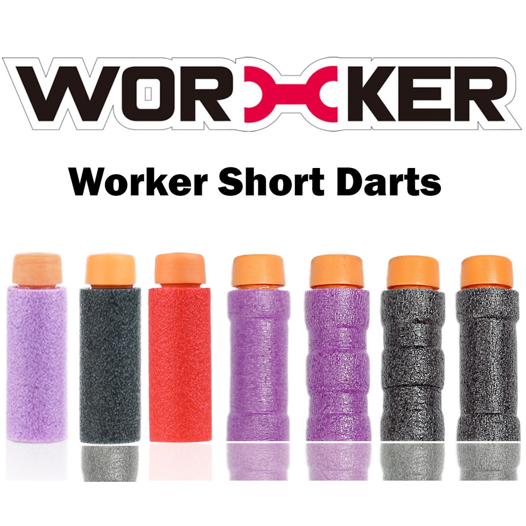 Jual Worker Refill Peluru Pistol Busa/Foam Short/Half Length Darts/Soft ...