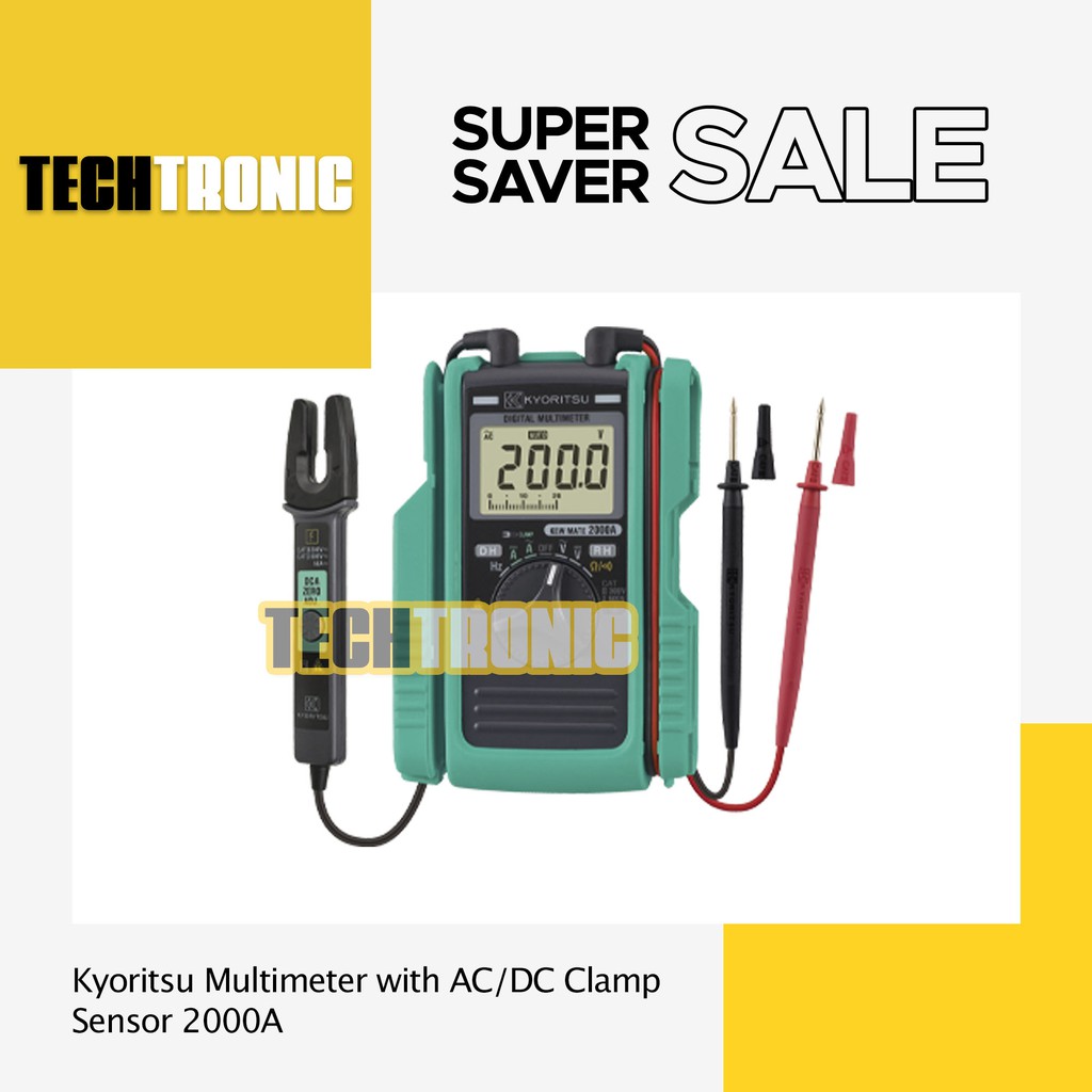 Jual Kyoritsu 2000A Multimeter with AC/DC Clamp Sensor - TECHTRONIC ...