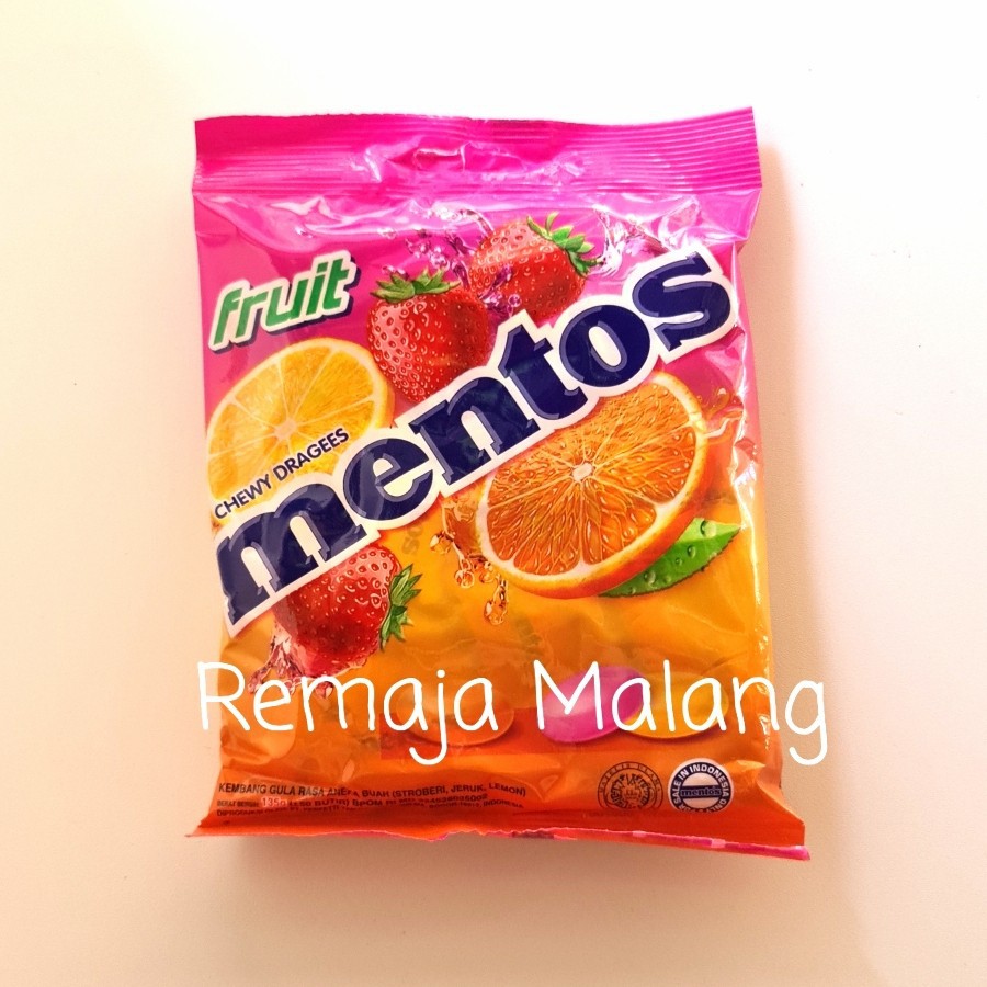 Jual Permen Mentos Fruit / Buah 135gr (isi 50 pcs) | Shopee Indonesia