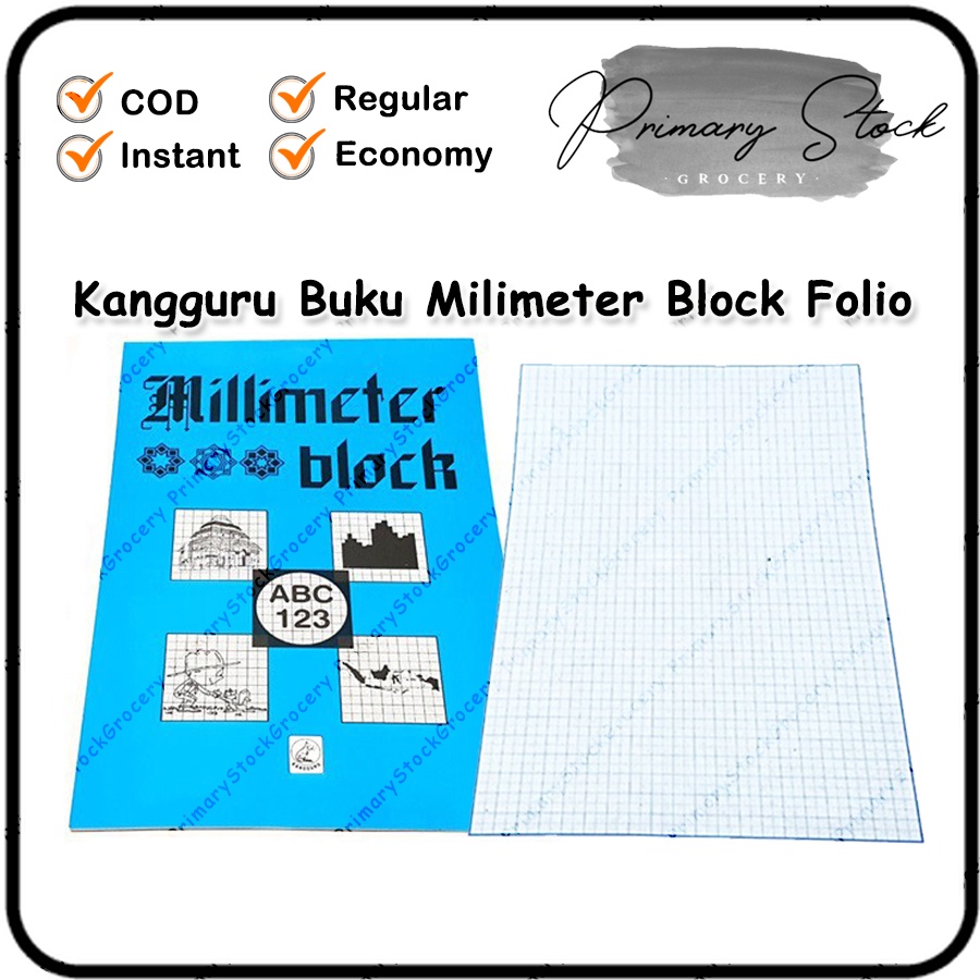 Jual Buku Milimeter Blok F4 Folio Kertas Mili Meter Block Buku Sketsa ...